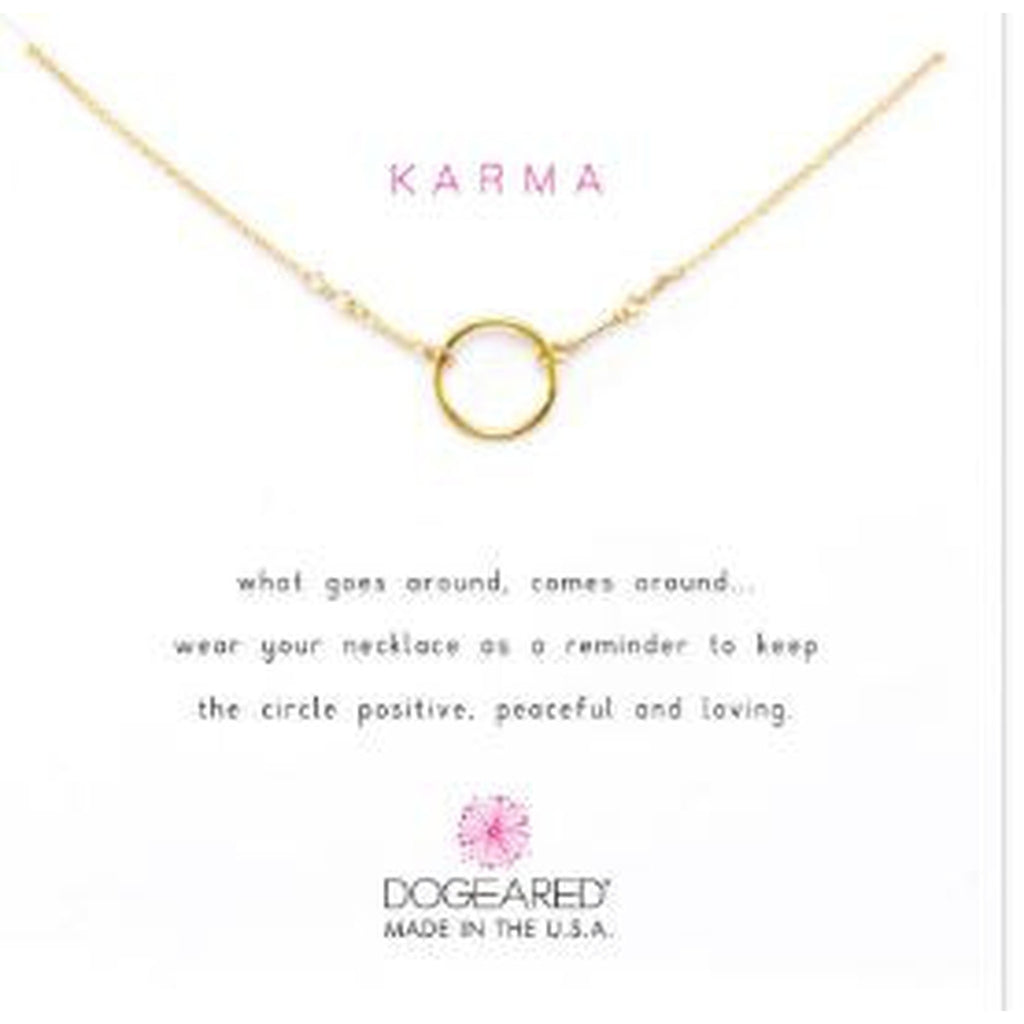 Karma necklace gold store